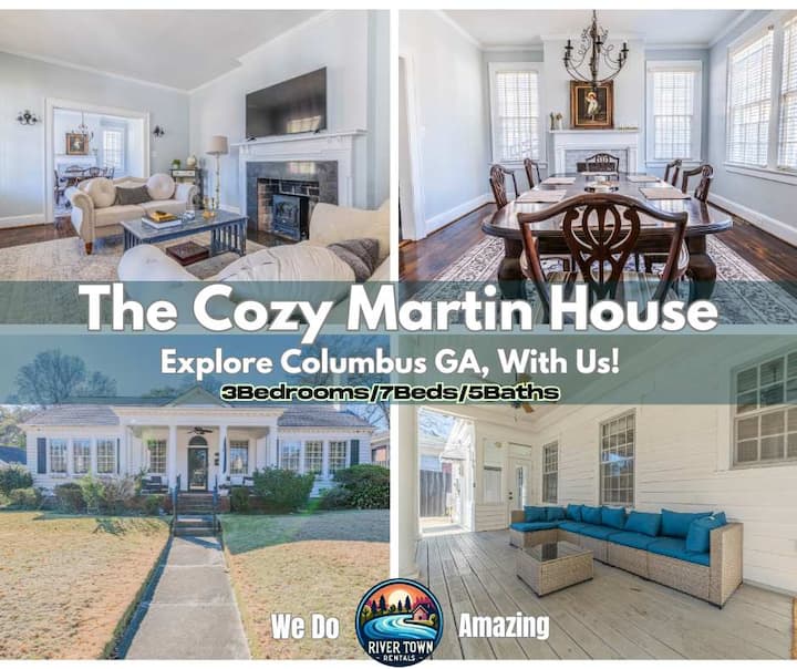 Cozy Martin House In Columbus |3br| Near Fortmoore - Columbus, GA