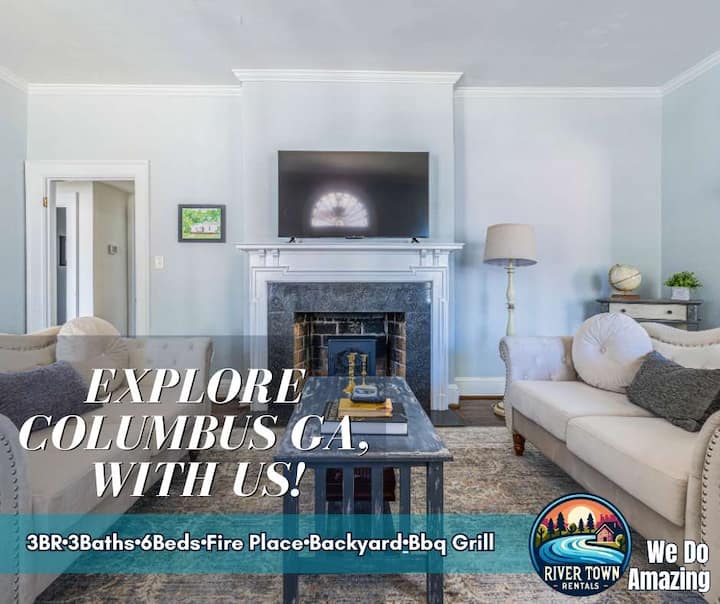 3br•3baths•6beds•fire Place•backyard•bbq Grill - Columbus, GA