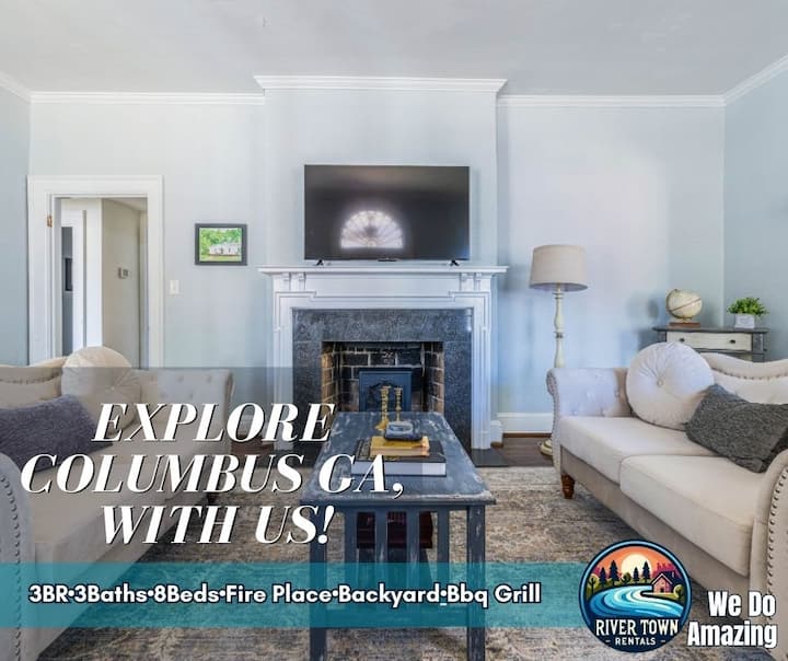 3br•3baths•8beds•fire Place•backyard•bbq Grill - Columbus, GA
