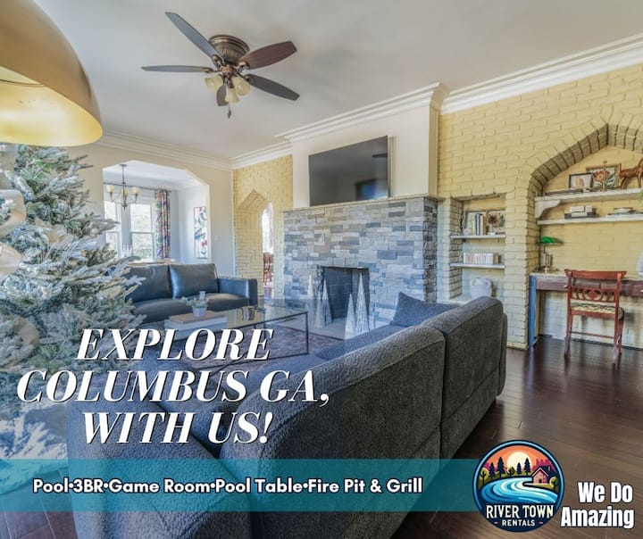 3br•game Room•pool Table•fire Pit & Grill - Columbus, GA