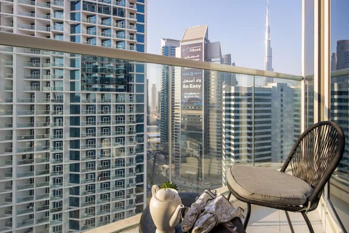 Cozy Studio With Burj Khalifa View In Business Bay - Dubai