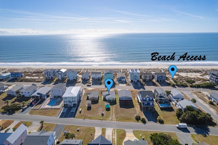 2nd Row Beach Home, Dog Friendly, Steps To Beach - Oak Island, NC