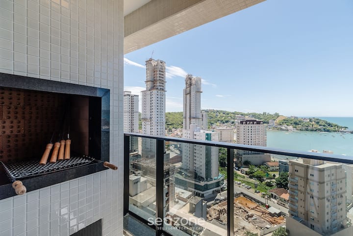 Sea View Apartment With Barbecue 280 Meters From The Beach Mhf1908 - Itapema