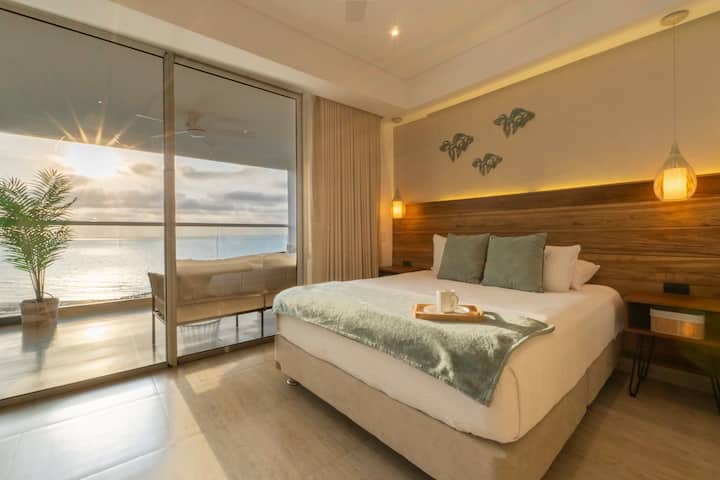 Cb1113 Increible Lujosa Suite Vista Mar-atardecer - Cartagena, Colombia