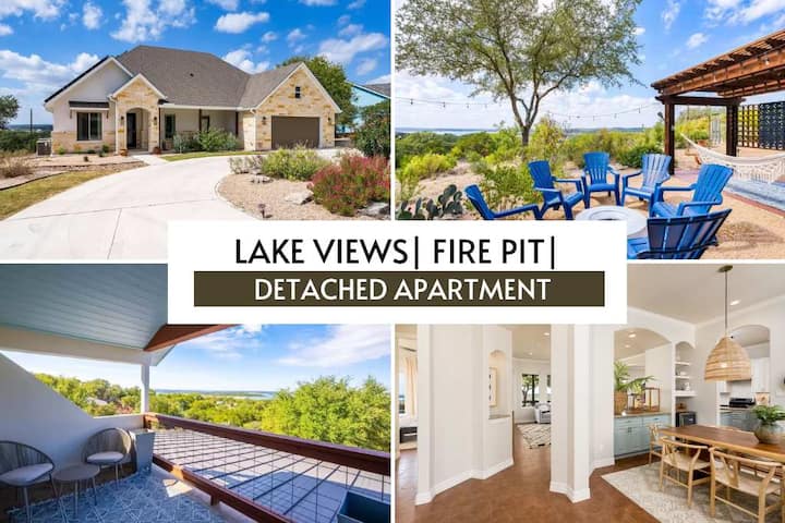 Lake Views | Fire Pit | Patio | Pet Friendly - Canyon Lake, TX