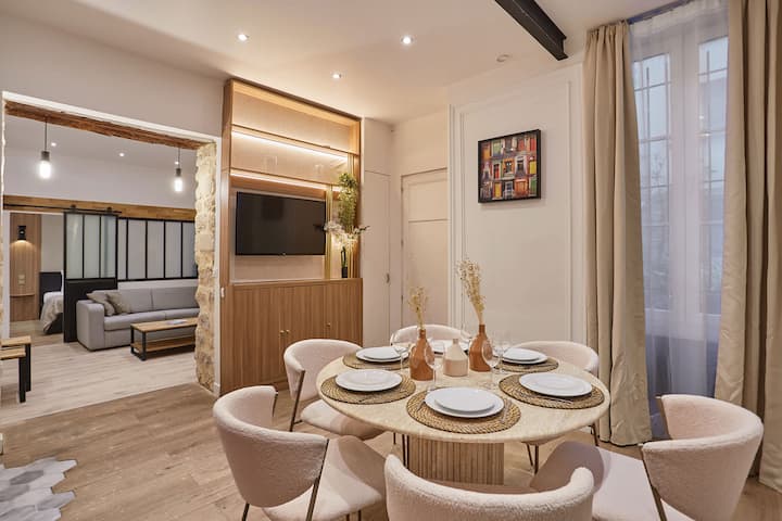 Haut Marais Superpe Appartement 8 Personnes - Estación de París Norte