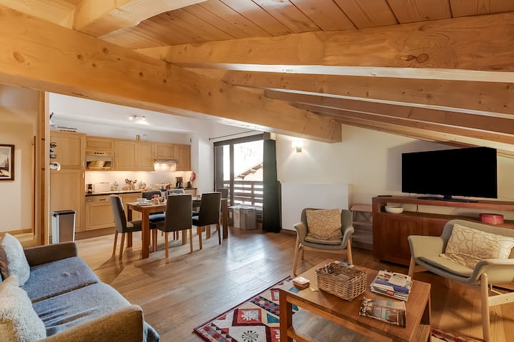 L'ours Bleu B33 Ski -In  Ski -Out - Happy Rentals - Vallorcine