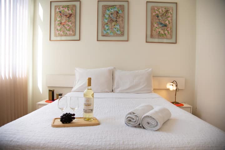 Quarto E Sala Com Vista Para O Cristo Redentor! - Glória