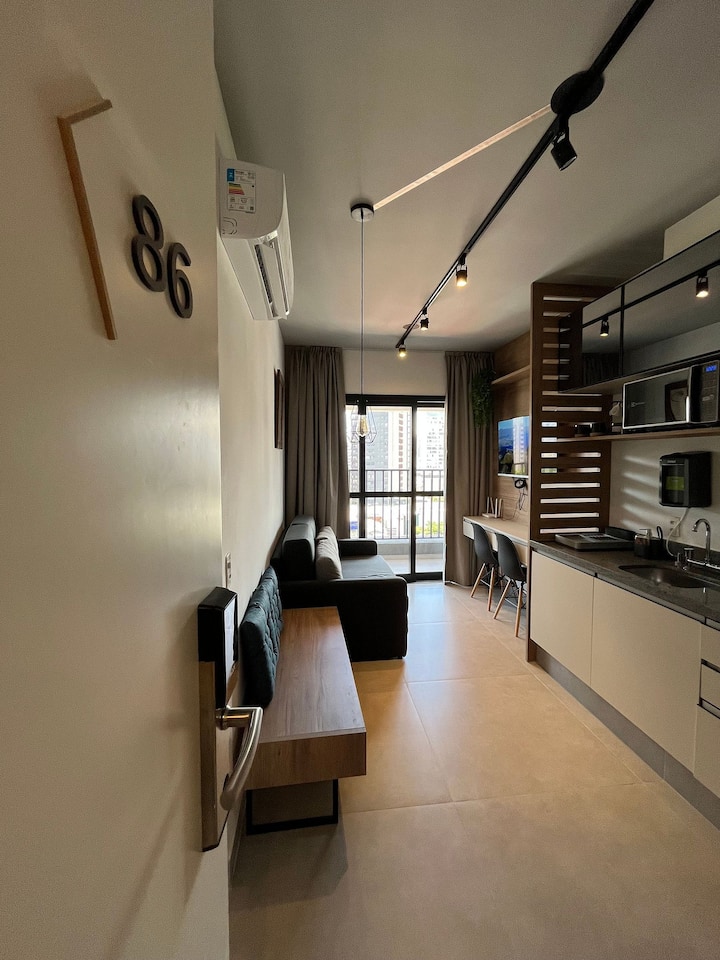 Flat Luxuoso Em Moema| Ibirapuera | Brera86 - São Paulo