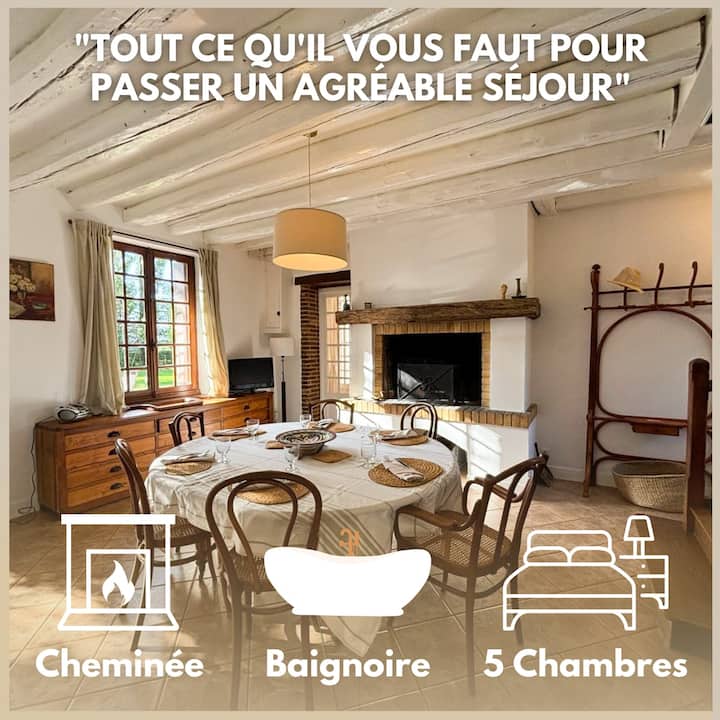 La Maison Des Tilleuls Avec Piscine Pour 10 Pers - L'Aigle