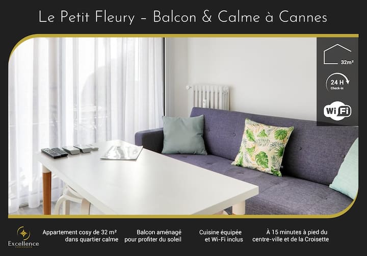 Le Petit Fleury – Balcon & Calme à Cannes - カンヌ