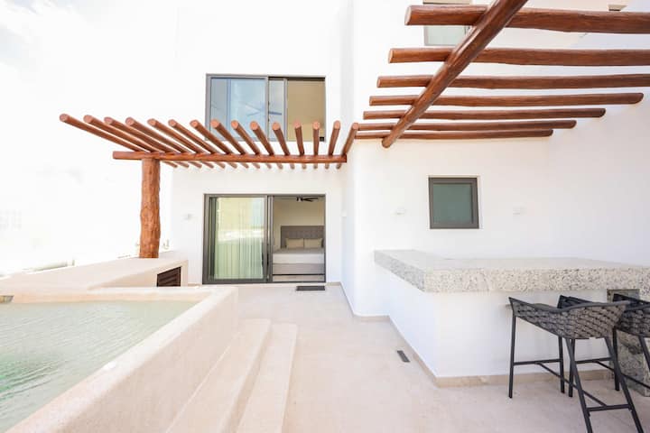 Ph Tucán: Private Terrace And Ocean View Rooftop - Puerto Morelos