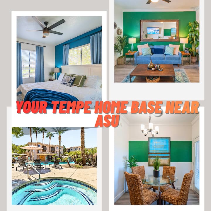 Asu + Mill Ave Stay | Hot Tub | Free Parking + Gym - 坦佩