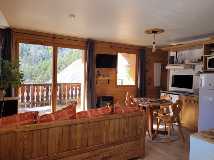 Spacieux Studio Avec Grande Terrasse Et Belle Vue - Pra-Loup