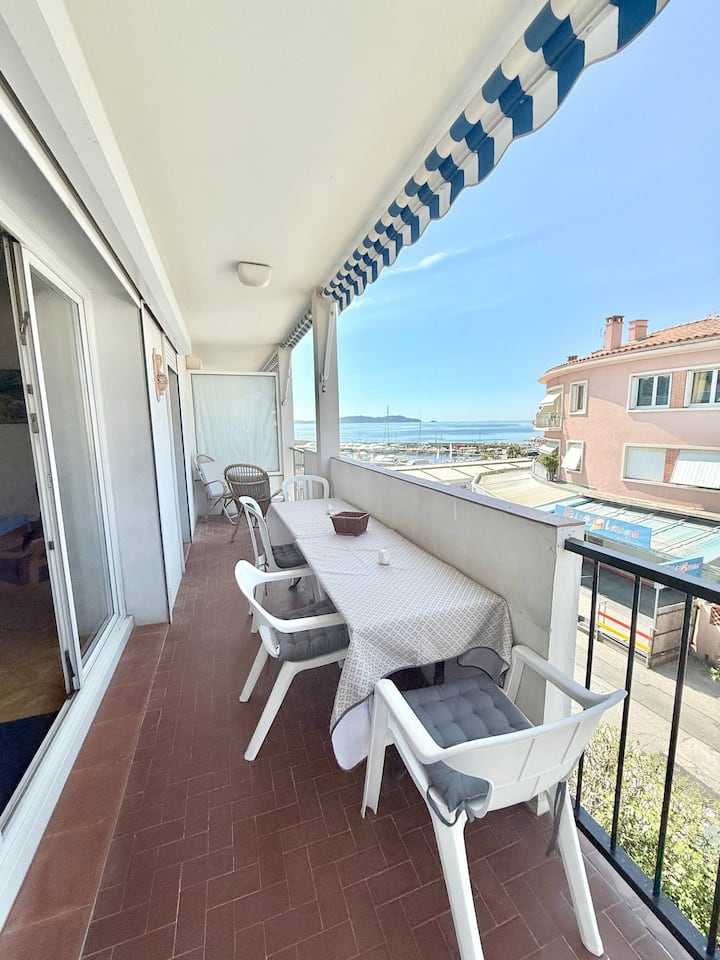 "Le Sérena" - Vue Mer & Garage - Sur Le Port - Carqueiranne