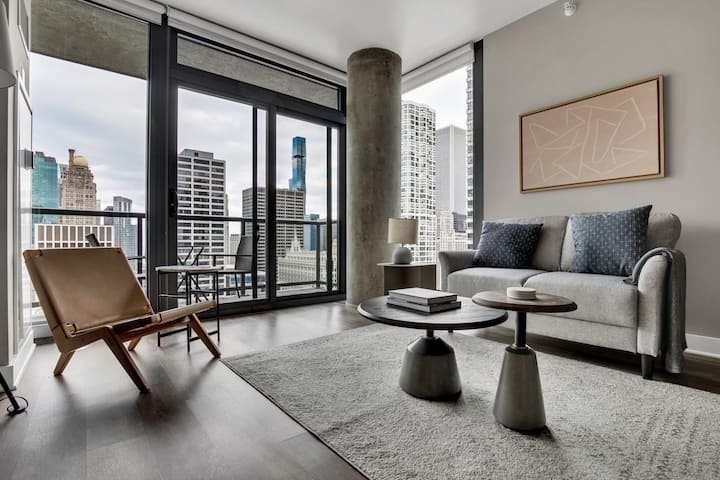 Blueground | River N, Roof Terrace, Nr Shops & L - Chicago, IL