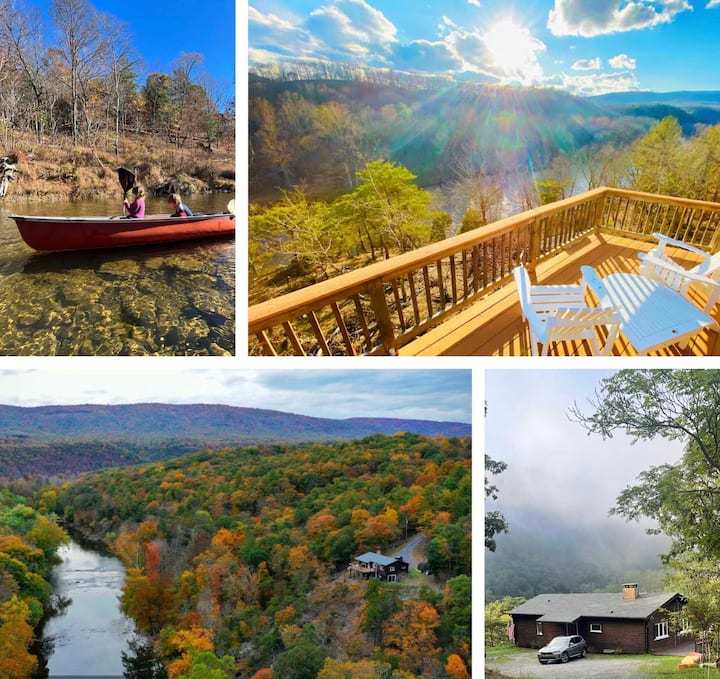 Log Cabin W/fireplace, Ev Station & River Access - Great Cacapon, WV