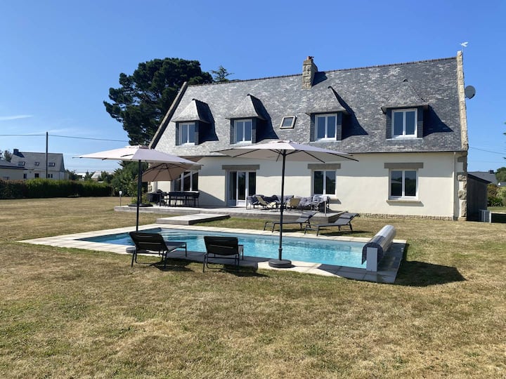 Maison Néo-bretonne Avec Piscine Et Wifi Dans Un Q - Saint-Cast-le-Guildo