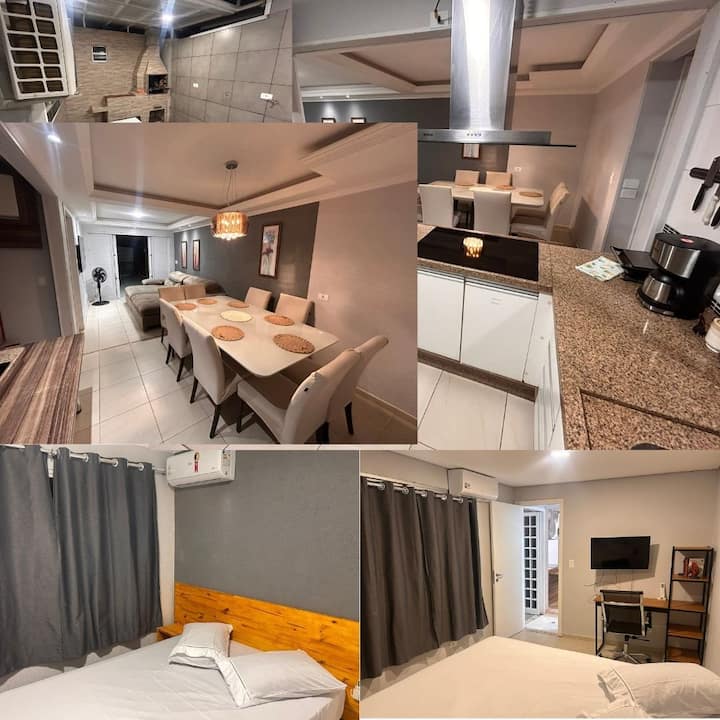 Casa 2 Qua,2 Bwc, Ar Cond, Gar Cob C/ Carreg Elet - São José dos Pinhais