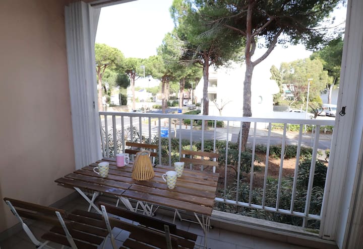 Studio Cabin Ponant Parking And Balcony - La Grande-Motte