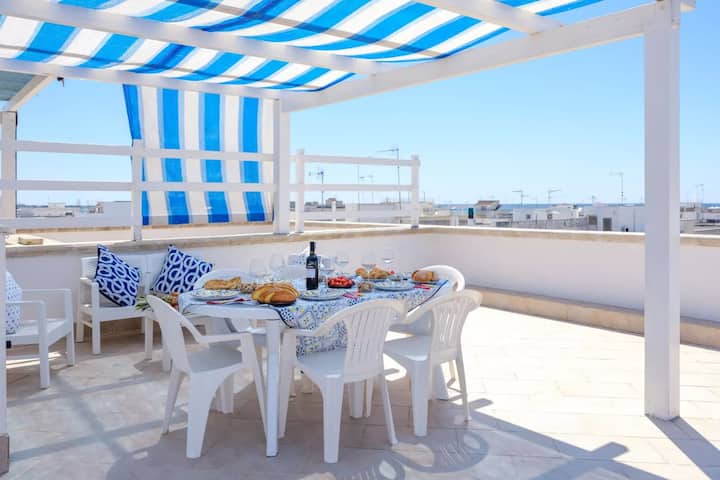 Emerald Residence Pour 12 Personnes Avec Vue Sur L - Porto Cesareo