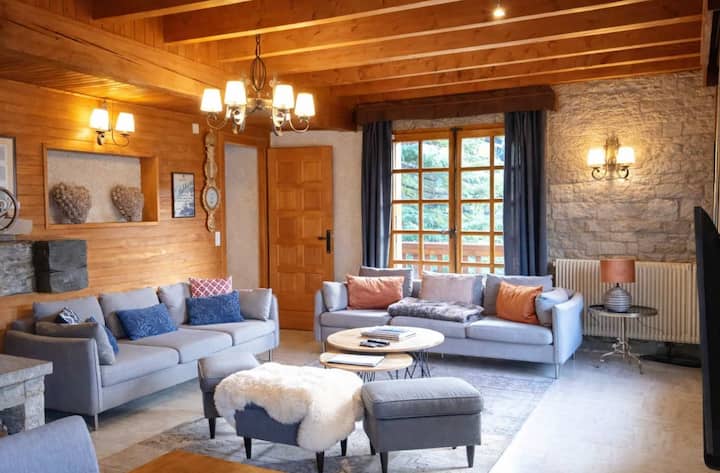 Somptueux Chalet Vue Imprenable Sur Les Montagnes - Megève