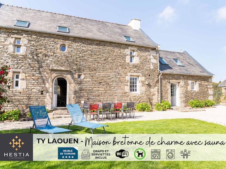 Ty Laouen - Maison Bretonne De Charme Avec Sauna - Plougonvelin