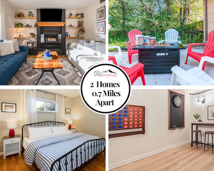 2 Homes  | 10 Bedrooms | 15 Min Walk Apart - Littleton, CO