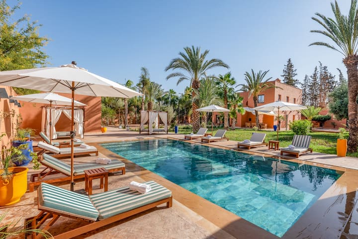 Villa Simari-marrakech-piscine-idéal Familles - Maroc