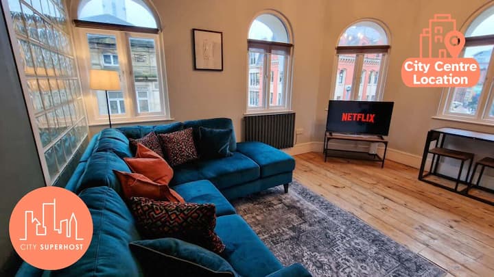 City Superhost- Stunning Apt In Central Manchester - Manchester