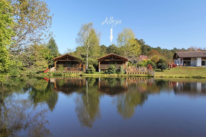 Lodge Ossature Bois Avec Terrasse Et Piscine - Saint-Girons Plage