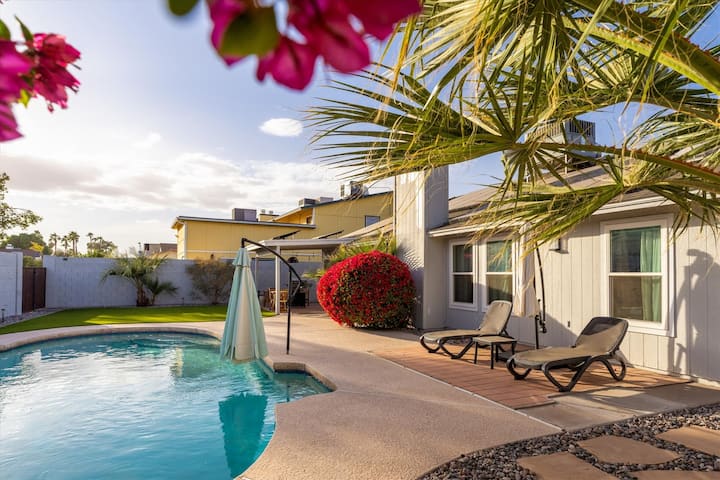 3br Backyard Oasis W/ Heated Saltwater Pool & Bbq - Chandler, AZ
