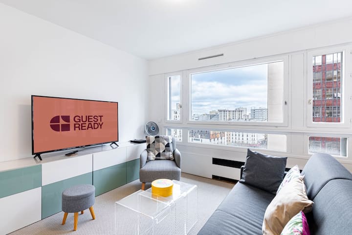 Guestready - Studio Lumineux Et éLégant Pour 2 - Ivry-sur-Seine