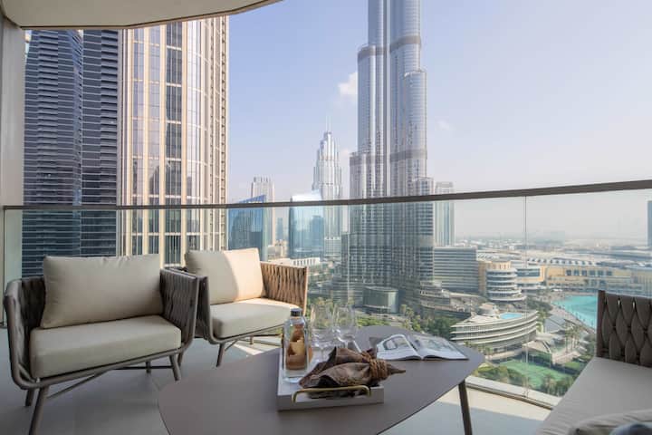 Premium 3br + Maids With Burj & Fountain Views - Dubai