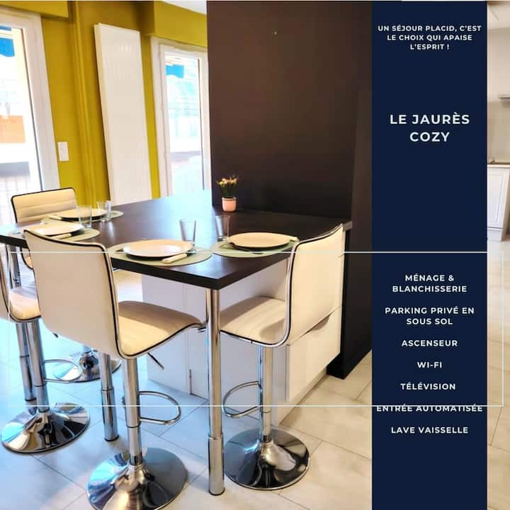 Le Jaurès Cozy – Wi-fi/fibre - À 3 Min Du Centre - Gap