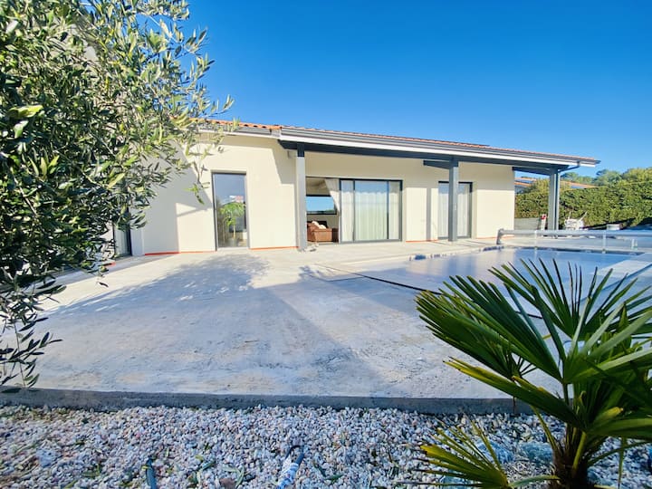 Jolie Contemporaine 6 Personnes Avec Piscine à Bis - Biscarrosse