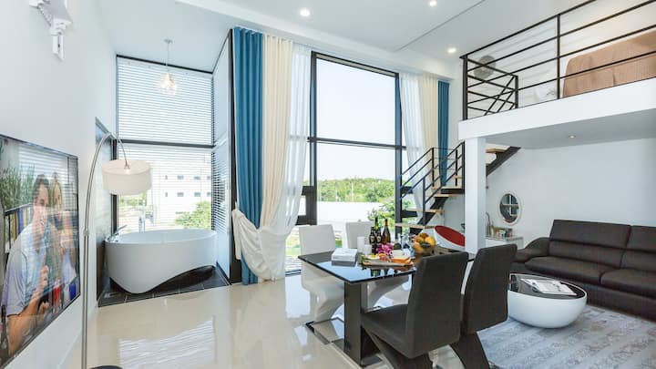 #순긋 #경포 #안목 #커피거리 #오죽헌 Yolo 201(복층,월풀스파,오션뷰,개별바베큐) - Gangneung-si