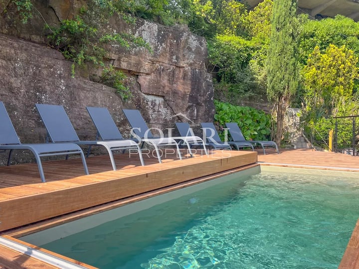 Villa Climatisée, Rénovée, Avec Piscine, Accès Pla - Théoule-sur-Mer