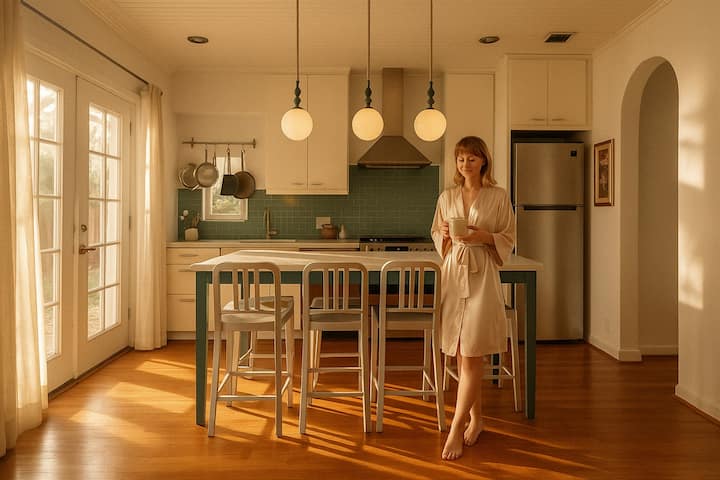 Walkable 3 Bed Boho Bungalow | Chef's Kitchen - Austin, TX