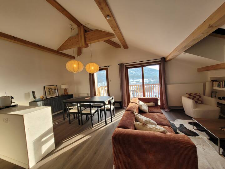 Beau T3 Neuf à 1km Des Pistes - 6pers - Le Monêtier-les-Bains