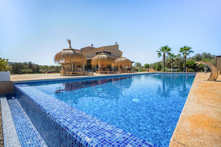 New! Flor De Sal Villa Moderne Avec Piscine Privée - Colonia Sant Jordi