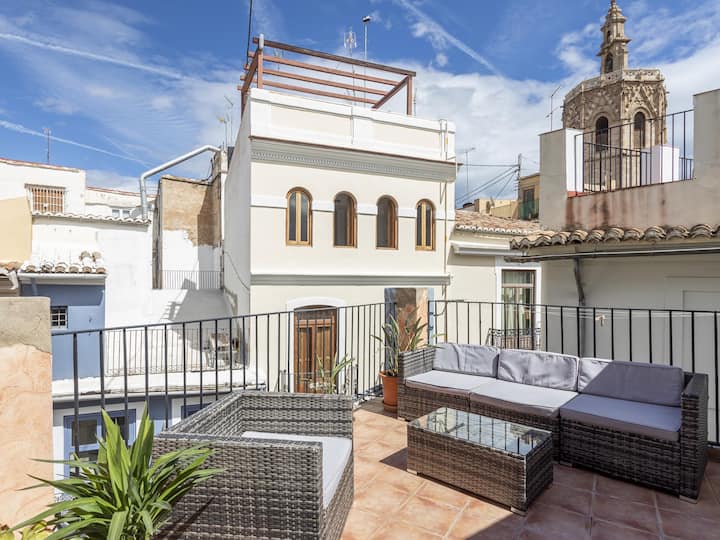 Central Triplex Attic With Terrace & Views / Wifi - Valence en Espagne