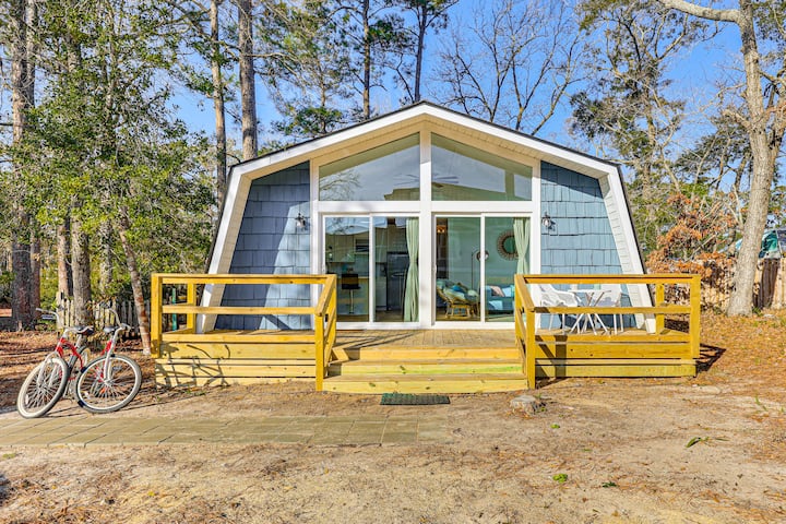 Boat, Fish & Bike: Oak Island Home W/ Large Yard - Oak Island, NC