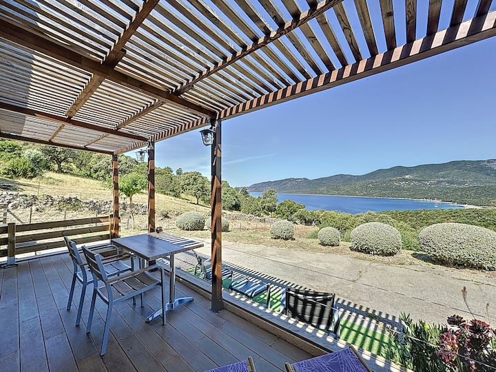 New Magnifique T2 Terrasse Vue Mer Dans Une - Serra-di-Ferro