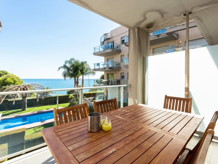 Appartement Avec Piscine Et Parking Vue Mer - Miami Platja