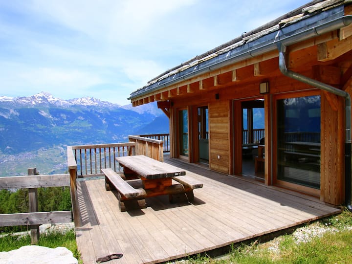 Chalet Oeuf Sauna & Luxe 16 Pers - Veysonnaz