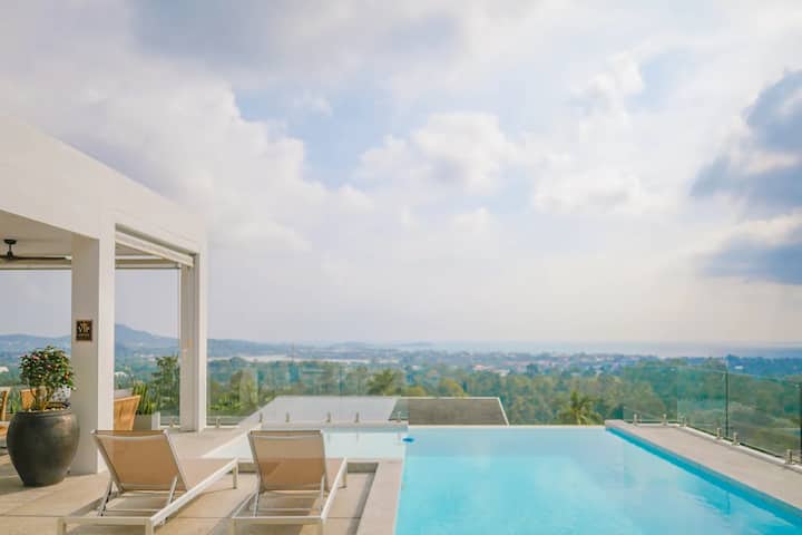 Botan Villa 3br Pool/garden & Sea View In Chaweng - Koh Samui