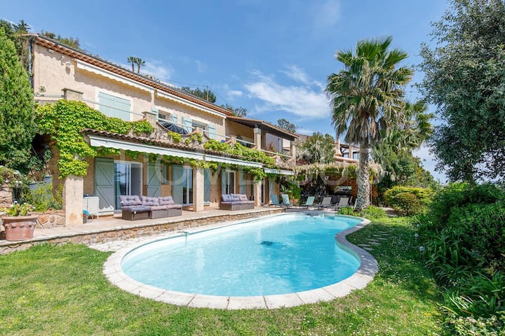 Villa De Vacances 5 Chambres Piscine Privée Et Vue - Mandelieu-la-Napoule