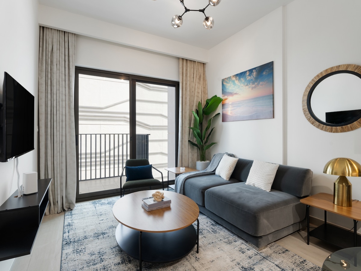 Solace Stay 1BR en Azizi Pearl-24 - Airbnb
