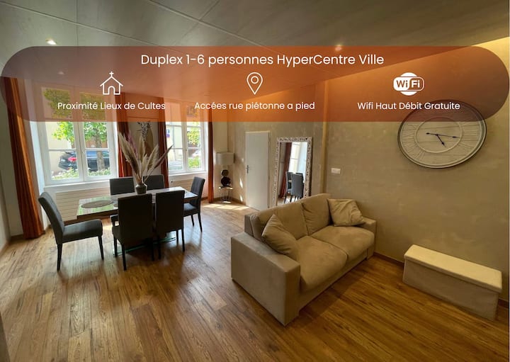 Duplex 6 Personnes - Hypercentre - Paray-le-Monial